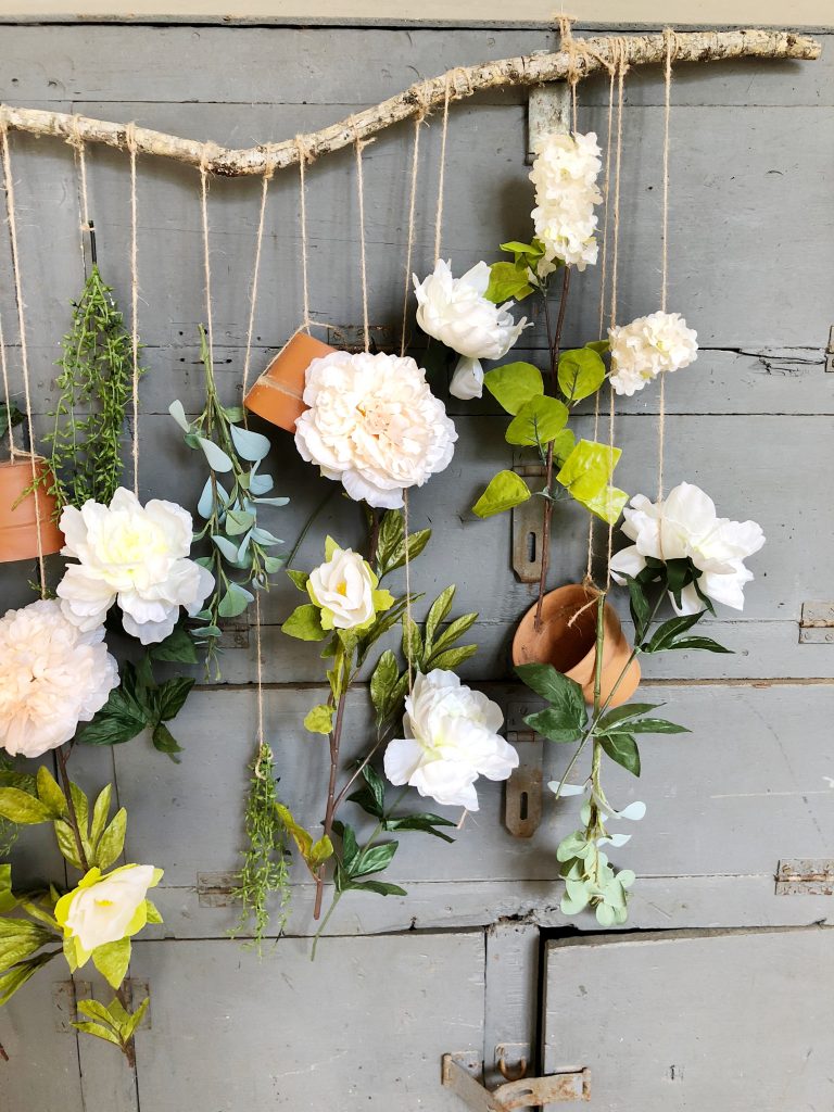 Adding Pots DIY Floral Stick